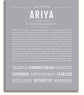 Ariya | Name Art Print – Name Stories
