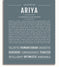 Ariya | Name Art Print – Name Stories