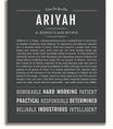 Ariyah | Name Art Print – Name Stories