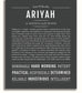 Ariyah | Name Art Print – Name Stories