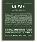 Ariyah | Name Art Print – Name Stories