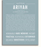 Ariyah | Name Art Print – Name Stories