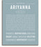Ariyanna | Name Art Print – Name Stories