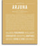 Arjuna Personalized Name Meaning Art Prints – Name Stories