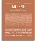 Arlene | Name Art Print – Name Stories