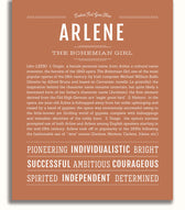 Arlene | Name Art Print – Name Stories