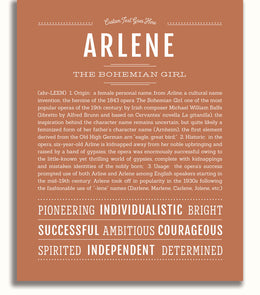 Arlene | Name Art Print – Name Stories