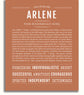 Arlene | Name Art Print – Name Stories