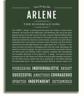 Arlene | Name Art Print – Name Stories