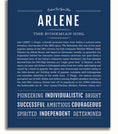 Arlene | Name Art Print – Name Stories