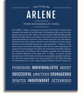 Arlene | Name Art Print – Name Stories