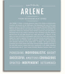 Arlene | Name Art Print – Name Stories