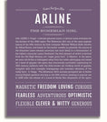 Arline | Name Art Print – Name Stories