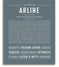 Arline | Name Art Print – Name Stories