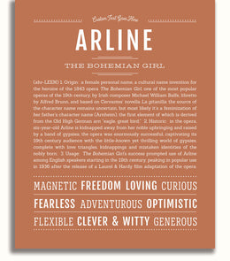 Arline | Name Art Print – Name Stories