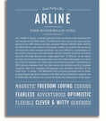 Arline | Name Art Print – Name Stories