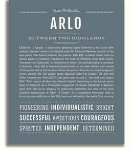Arlo | Name Art Print – Name Stories