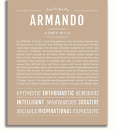 Armando | Name Art Print – Name Stories