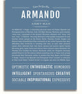 Armando | Name Art Print – Name Stories