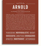 Arnold Personalized Name Meaning Art Prints – Name Stories