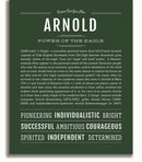 Arnold | Name Art Print – Name Stories