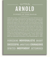 Arnold | Name Art Print – Name Stories