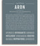Aron | Name Art Print – Name Stories