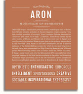 Aron | Name Art Print – Name Stories