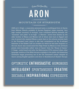 Aron | Name Art Print – Name Stories