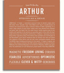 Arthur | Name Art Print – Name Stories