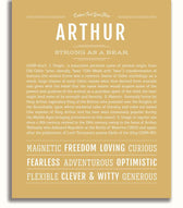 Arthur | Name Art Print – Name Stories