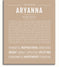 Aryanna | Name Art Print – Name Stories