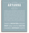 Aryanna | Name Art Print – Name Stories