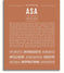 Asa | Name Art Print – Name Stories