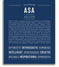 Asa | Name Art Print – Name Stories