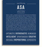 Asa Personalized Name Meaning Art Prints – Name Stories