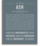 Ash | Name Art Print – Name Stories