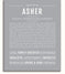 Asher | Name Art Print – Name Stories