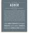 Asher | Name Art Print – Name Stories