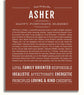 Asher | Name Art Print – Name Stories