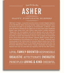 Asher | Name Art Print – Name Stories