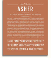 Asher | Name Art Print – Name Stories