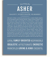 Asher | Name Art Print – Name Stories