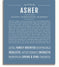 Asher | Name Art Print – Name Stories