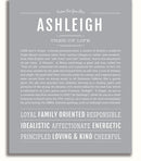 Ashleigh | Name Art Print – Name Stories
