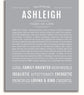 Ashleigh | Name Art Print – Name Stories