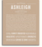 Ashleigh | Name Art Print – Name Stories