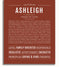 Ashleigh | Name Art Print – Name Stories