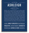 Ashleigh | Name Art Print – Name Stories