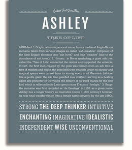Ashley | Name Art Print – Name Stories